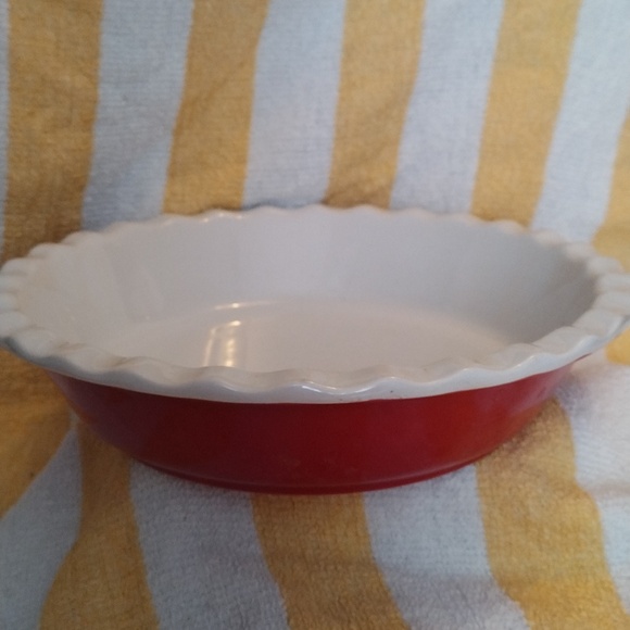 Anchor Hocking | Kitchen | Vintage Anchor Hocking Red Pie Plate | Poshmark